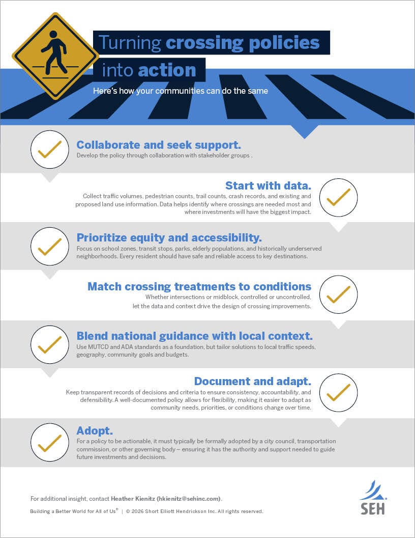 Creating Safer Streets with a Pedestrian Crossing Policy