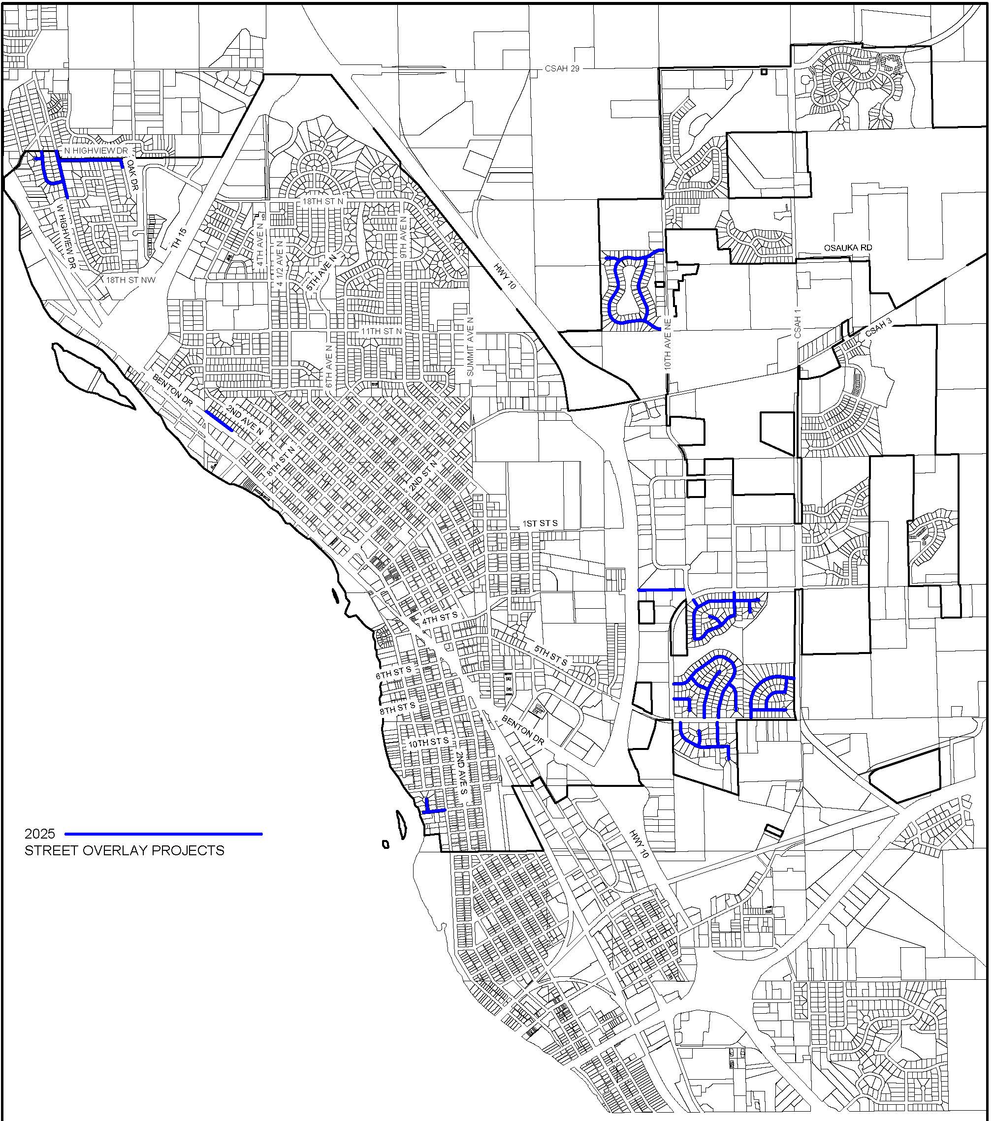 2025 Overlay and 2025 Highview Area Street & Utility Improvements
