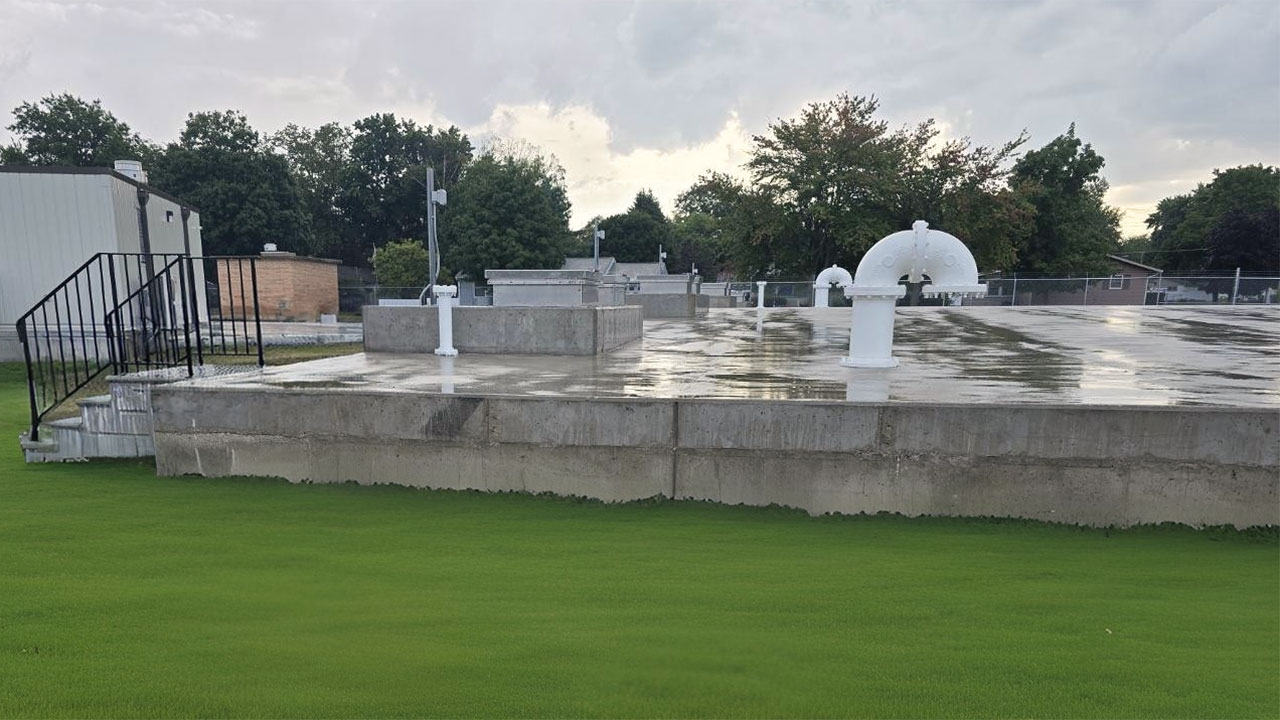 Charles City Water Treatment Plant Clearwell Tank