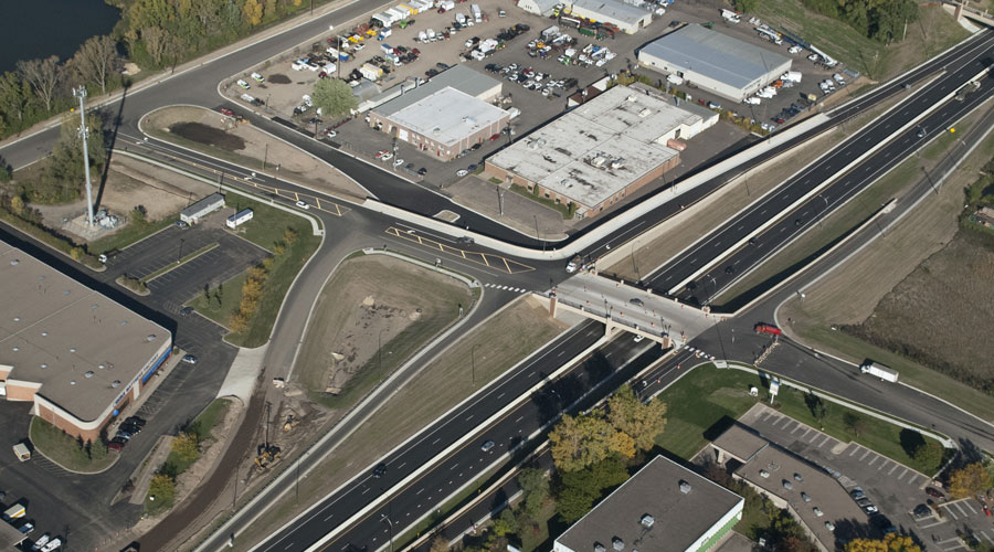 Trunk Highway 36/English Street Interchange